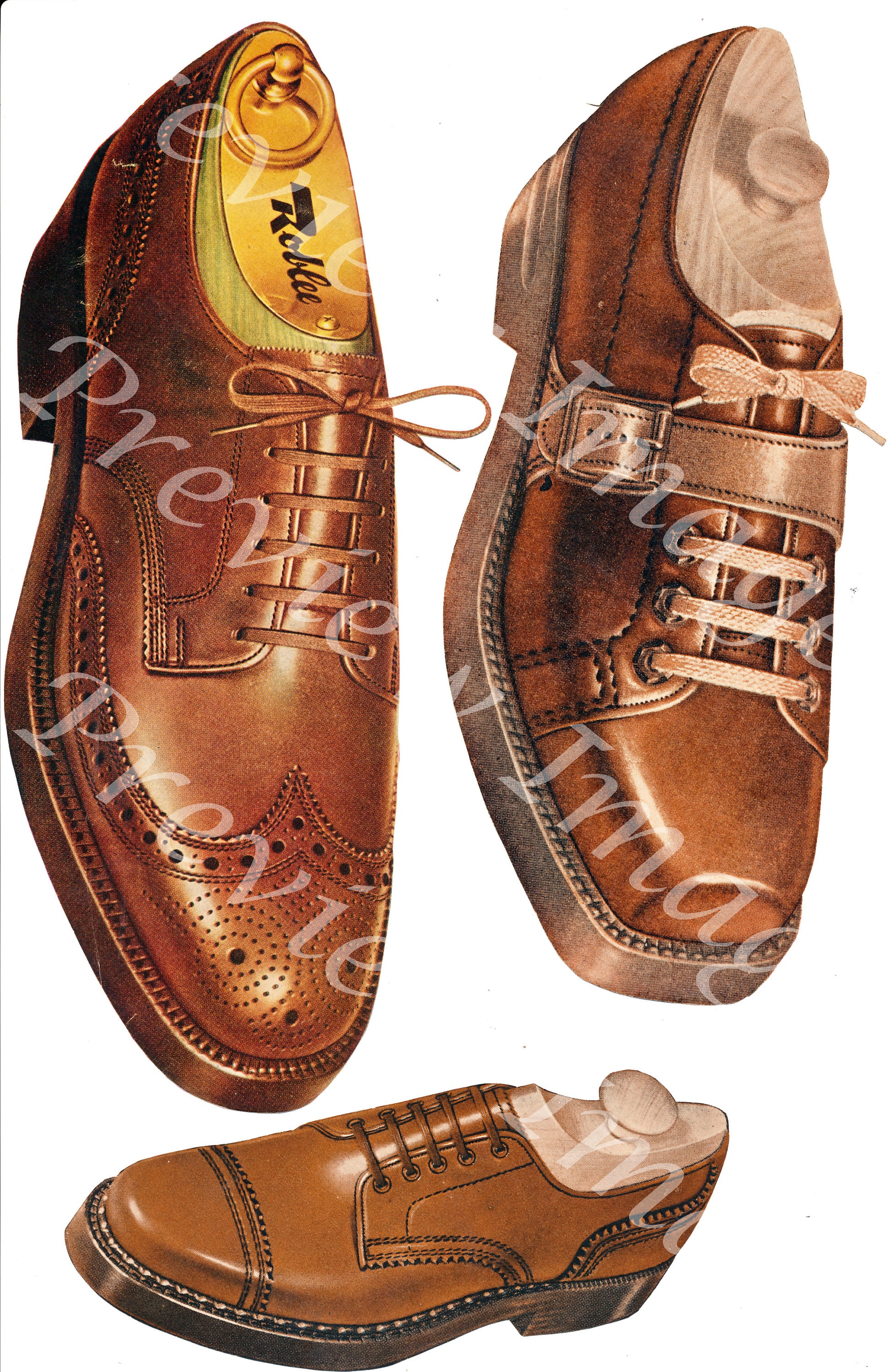 Vintage Mens Shoes Illustration, Leather Shoe Drawing, Collage Stock ...