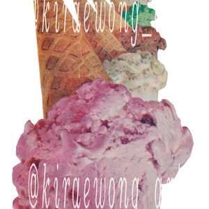 Vintage Ice Cream Imagery, Collage Stock Photo, Journaling, Printable ...
