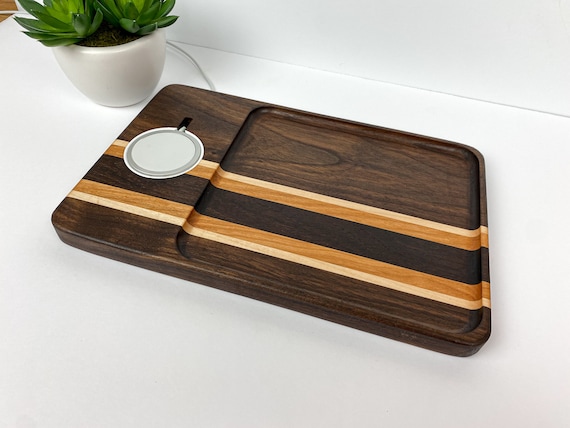 Wood Magsafe Wireless Charging Station Wireless EDC Tray - Etsy