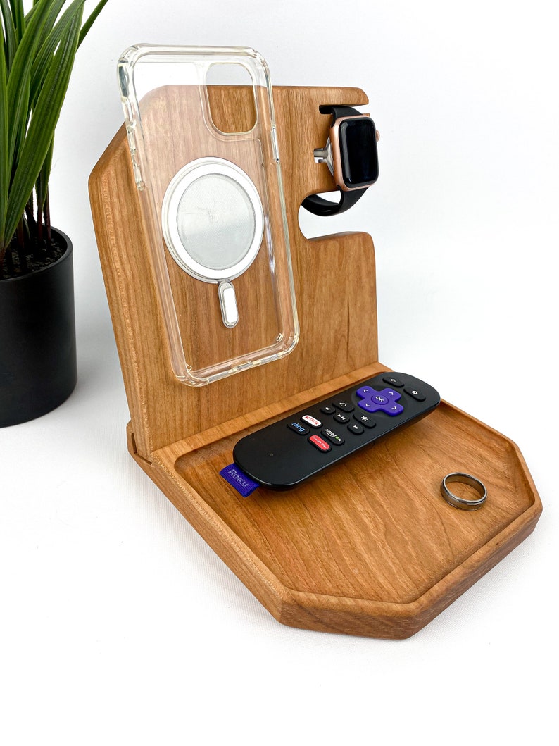 Magsafe Wireless Charging Station, Customized Solid Walnut EDC ...