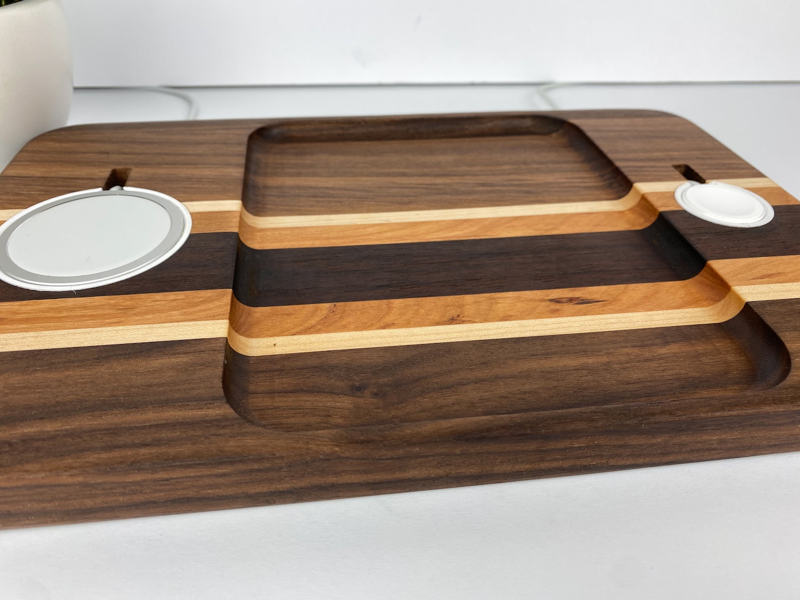 Wood Magsafe Iphone and Watch Wireless Charging Station - Etsy