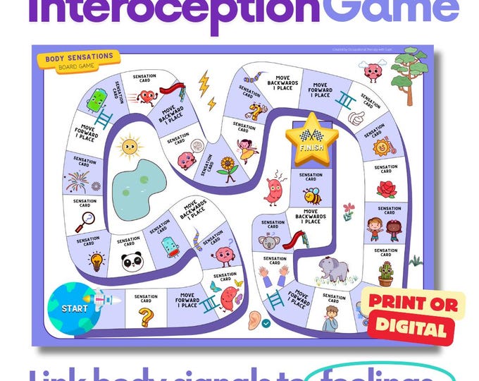 Interoception Board Game - SEL Activities for Emotional Regulation ...