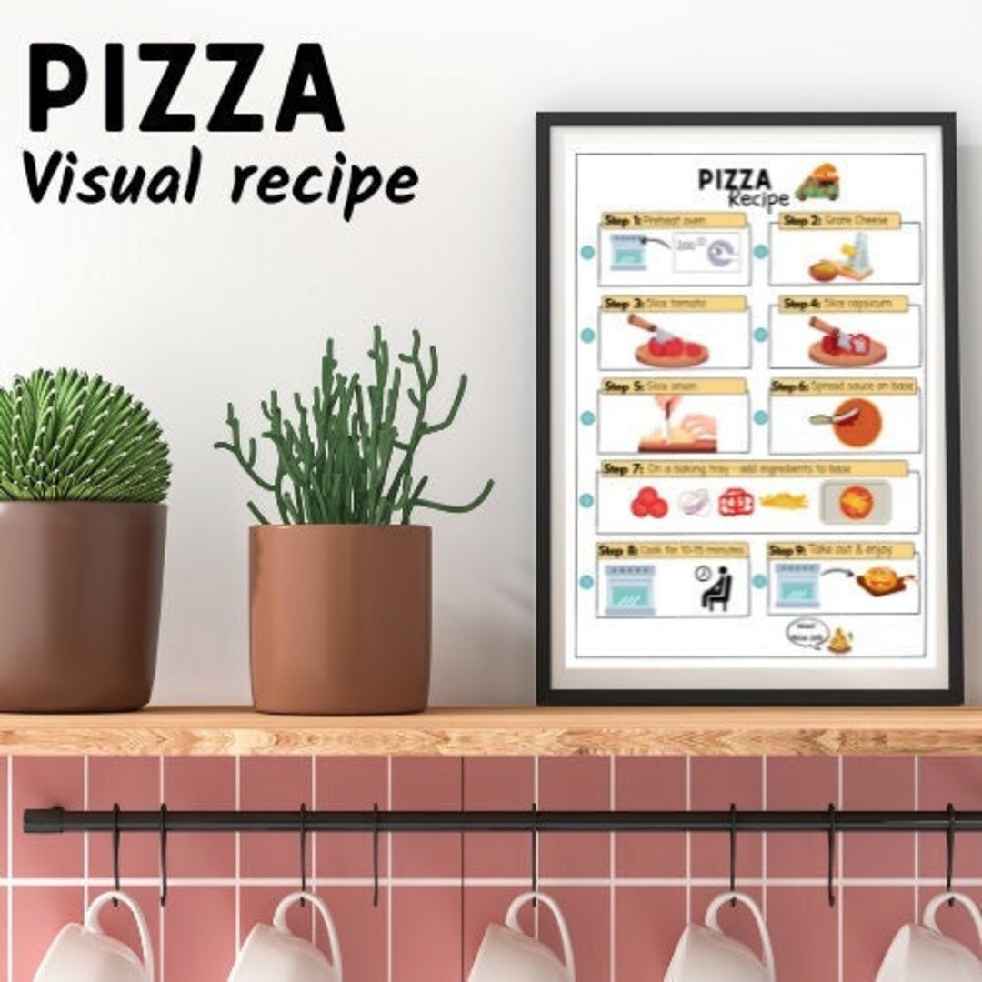 Pizza Visual Recipe - Etsy