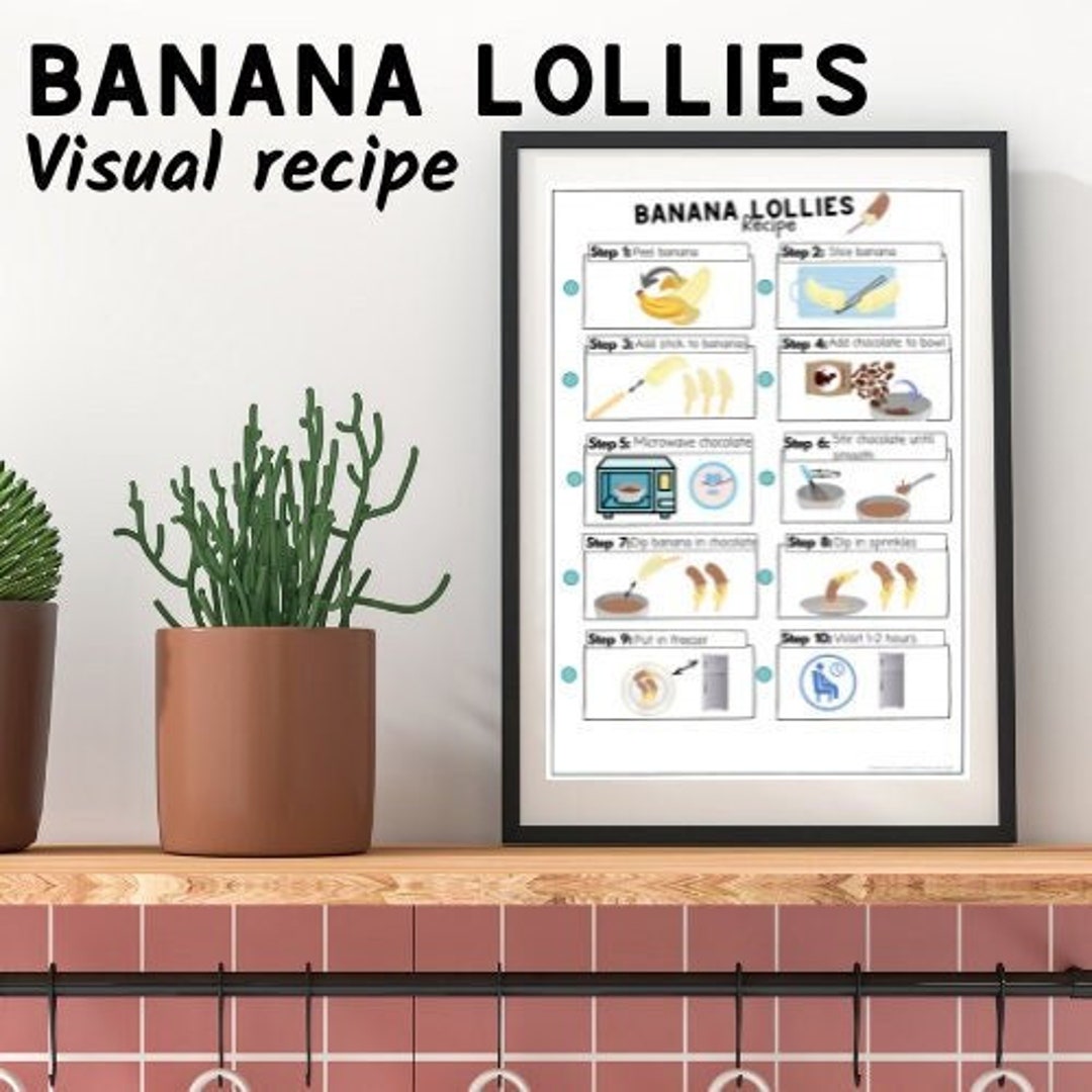 Visual Recipe: Banana Lollies - Etsy