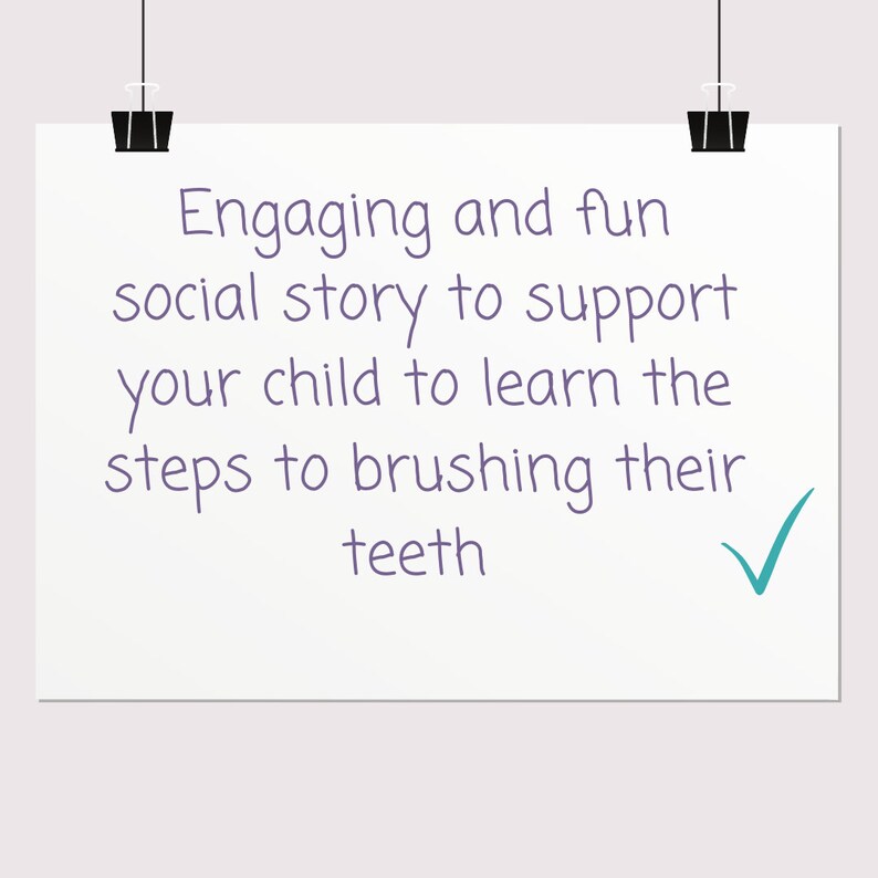 Teeth Brushing Social Story - Etsy Australia