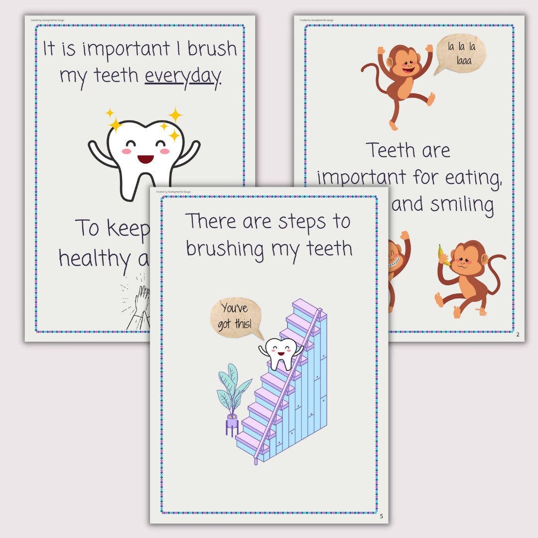 Teeth Brushing Social Story - Etsy Australia