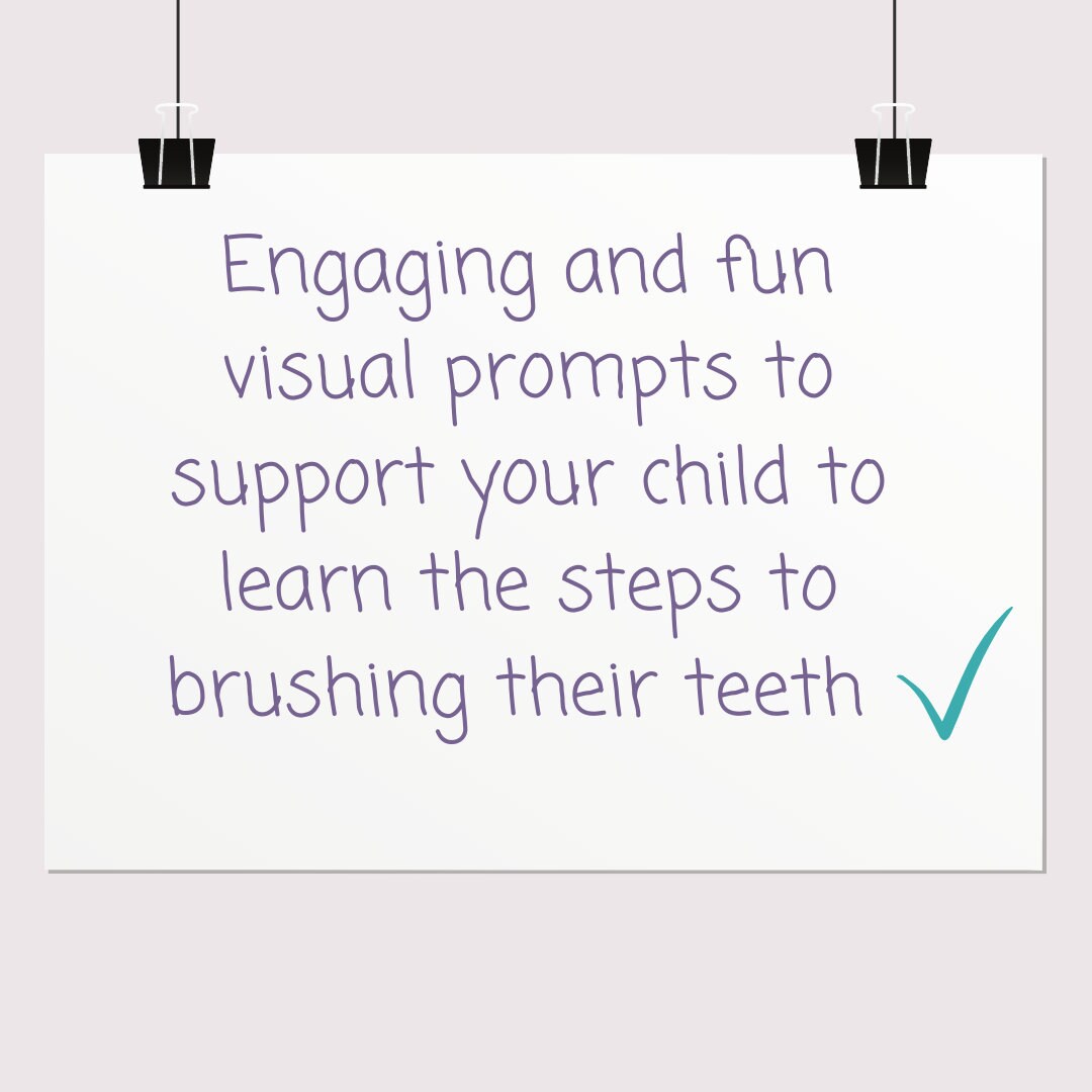 Teeth Brushing Visual Steps - Etsy