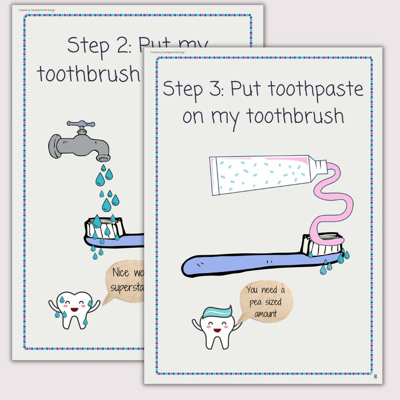 Teeth Brushing Social Story - Etsy Australia