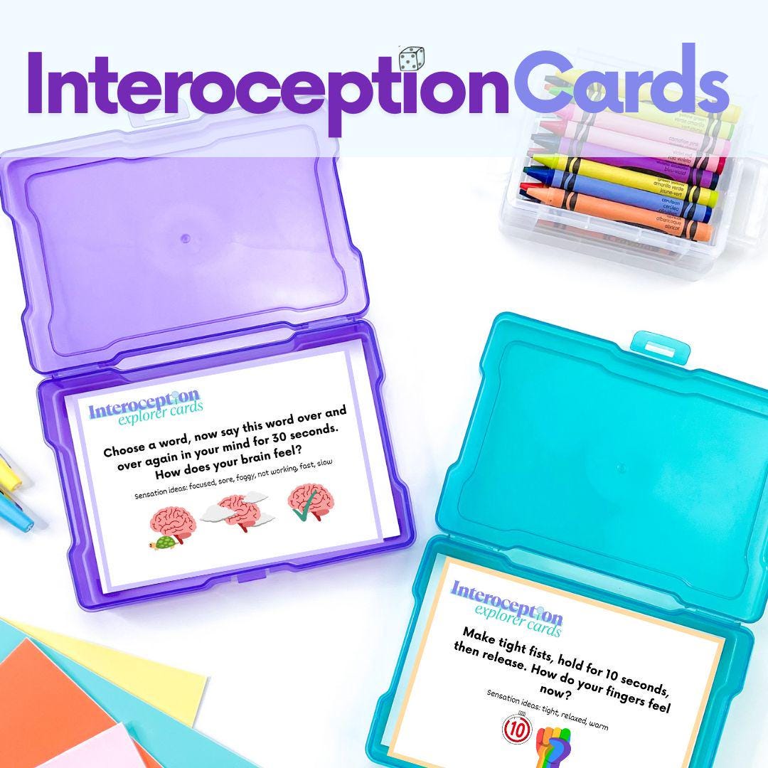 Interoception Activity Cards - SEL Activities for Exploring Body ...