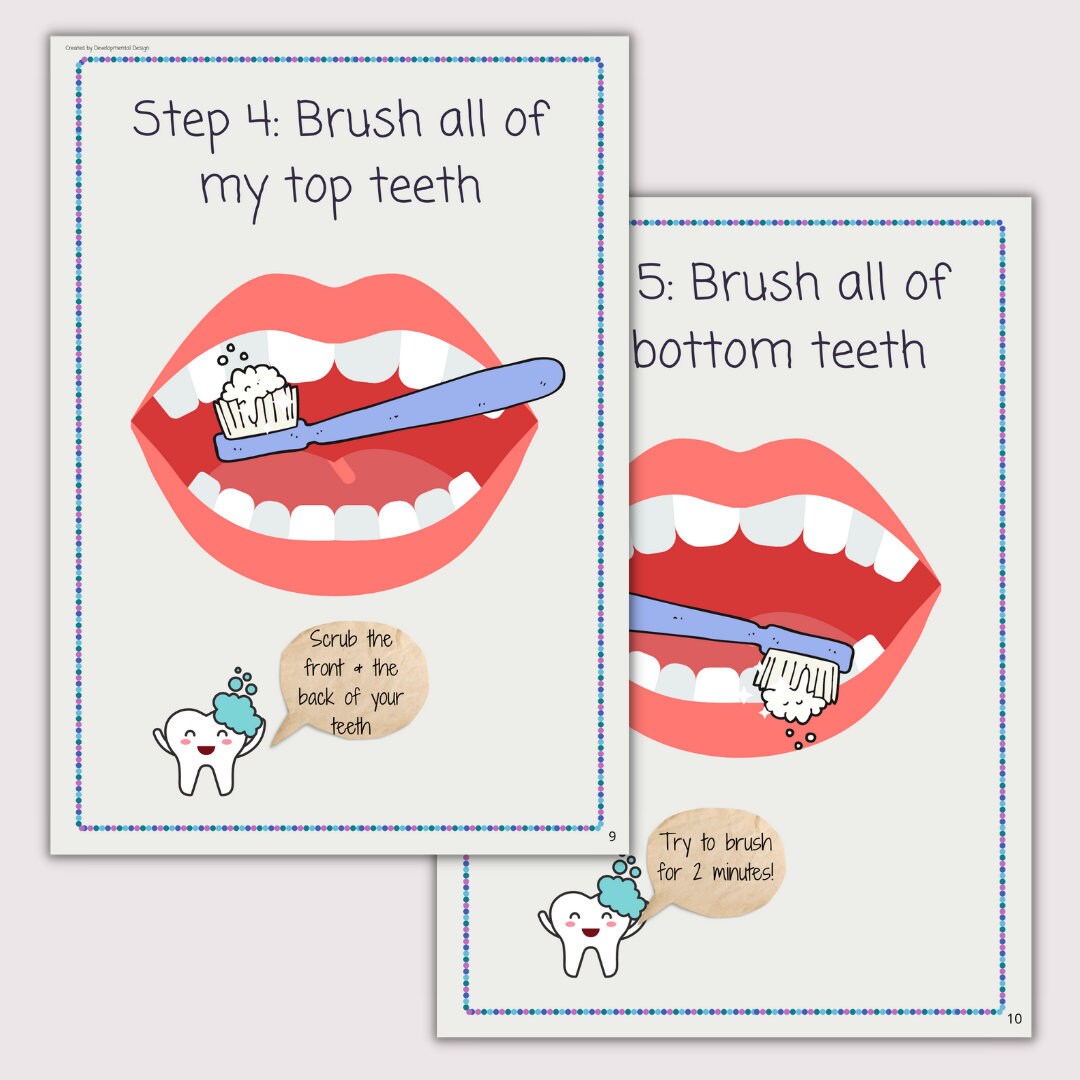 Teeth Brushing Social Story - Etsy Australia