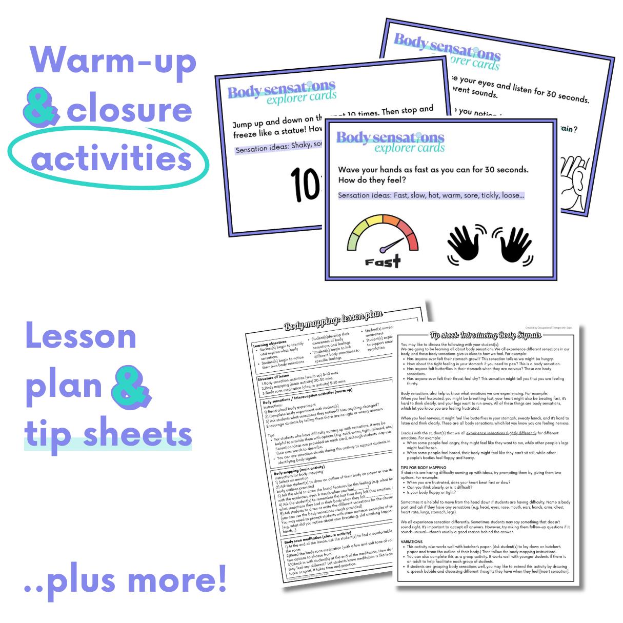 Interoception Body Mapping Worksheets: SEL & Emotional Regulation (PDF ...