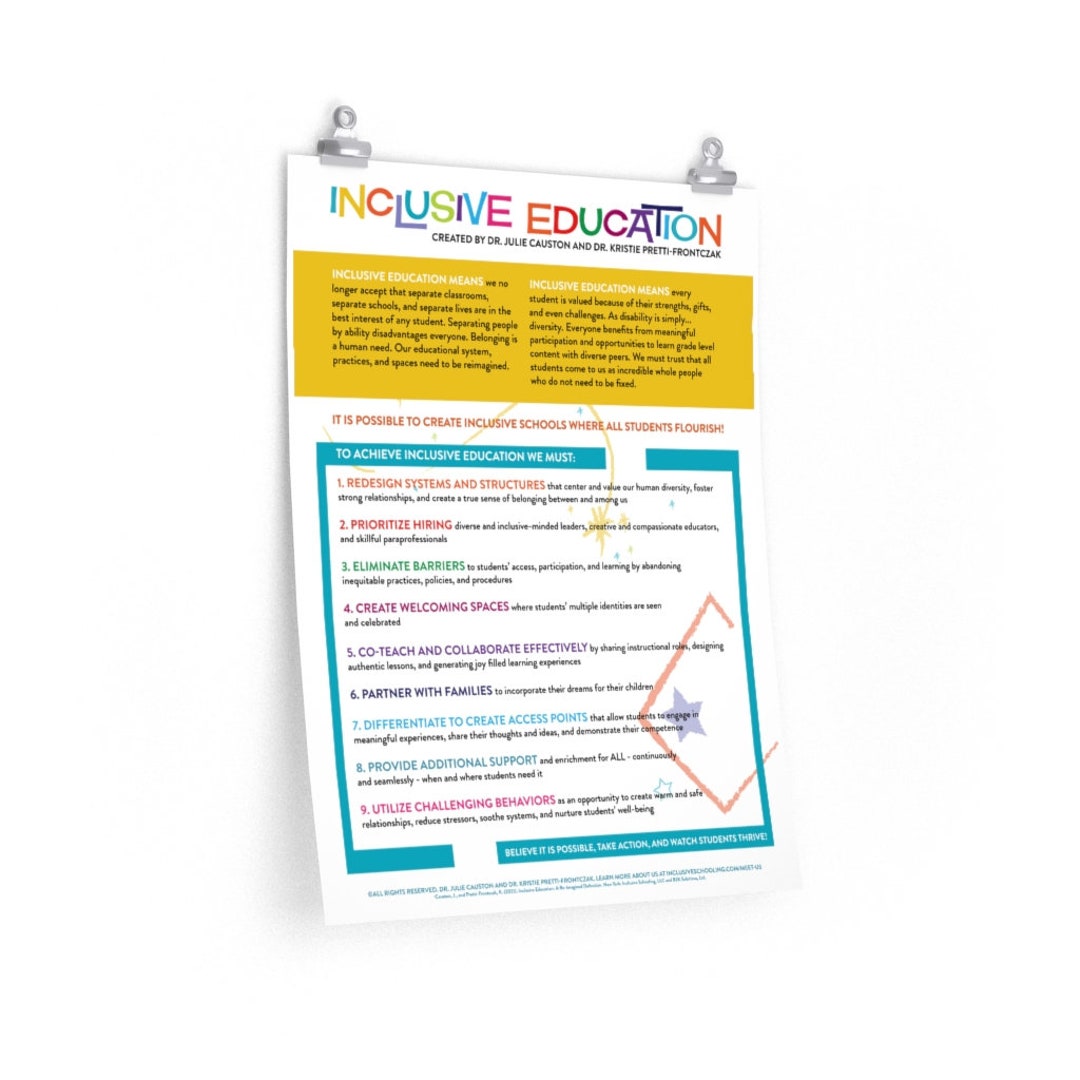 Definition of Inclusion - Premium Matte Vertical Poster (2 Sizes) - Etsy