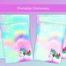 Printable Journal Paper, Unicorn Lined and Unlined Stationery ...