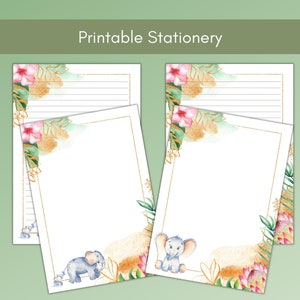 Printable Journal Paper, Unicorn Lined and Unlined Stationery ...