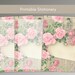 Rose Printable Journal Paper, Vintage Rose Lined and Unlined Stationery ...