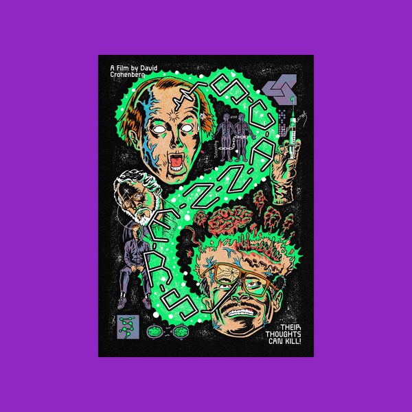 Naked horror poster - Etsy España