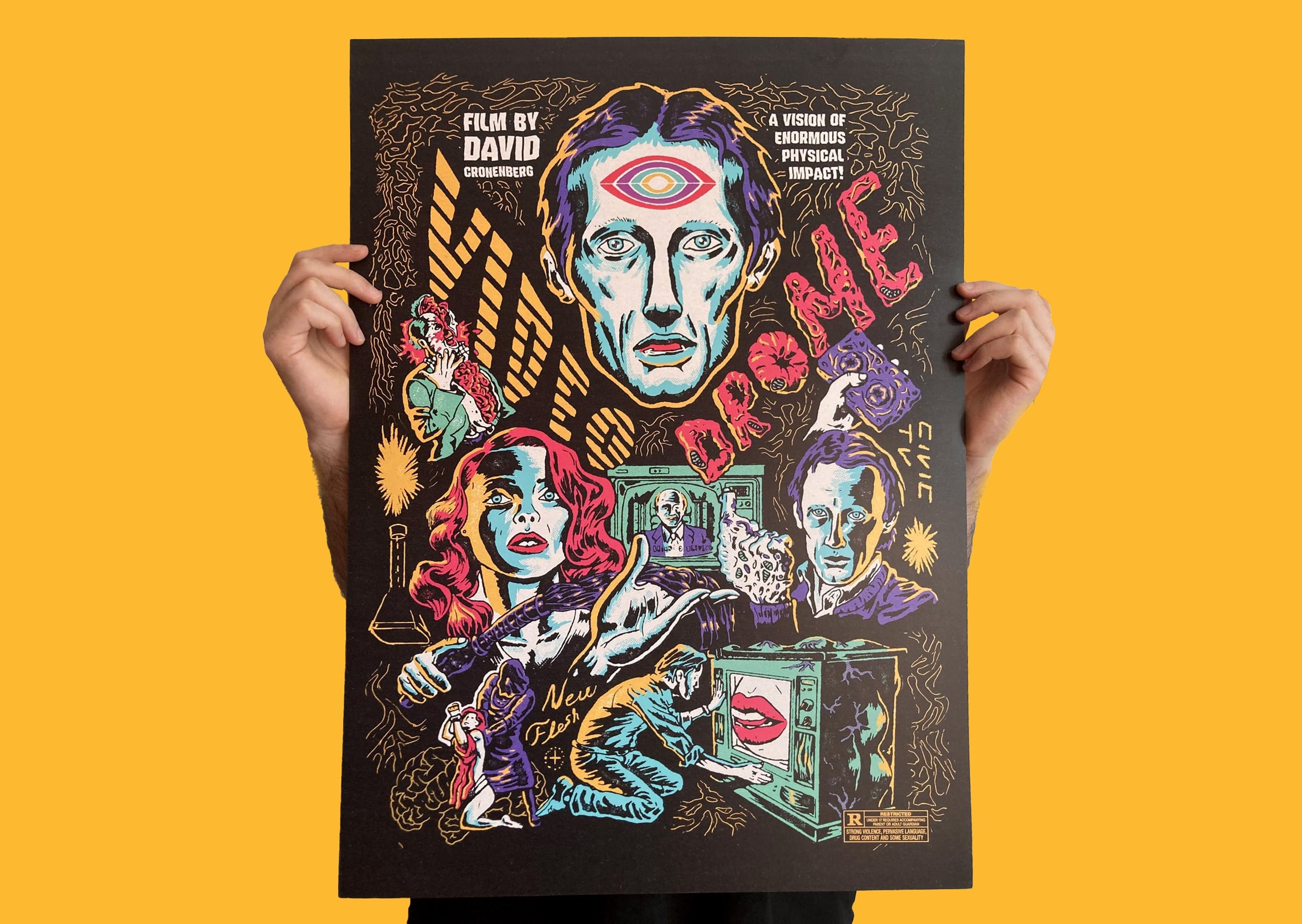 VIDEODROME Poster Print David Cronenberg Body Horror Videodrome the Fly ...