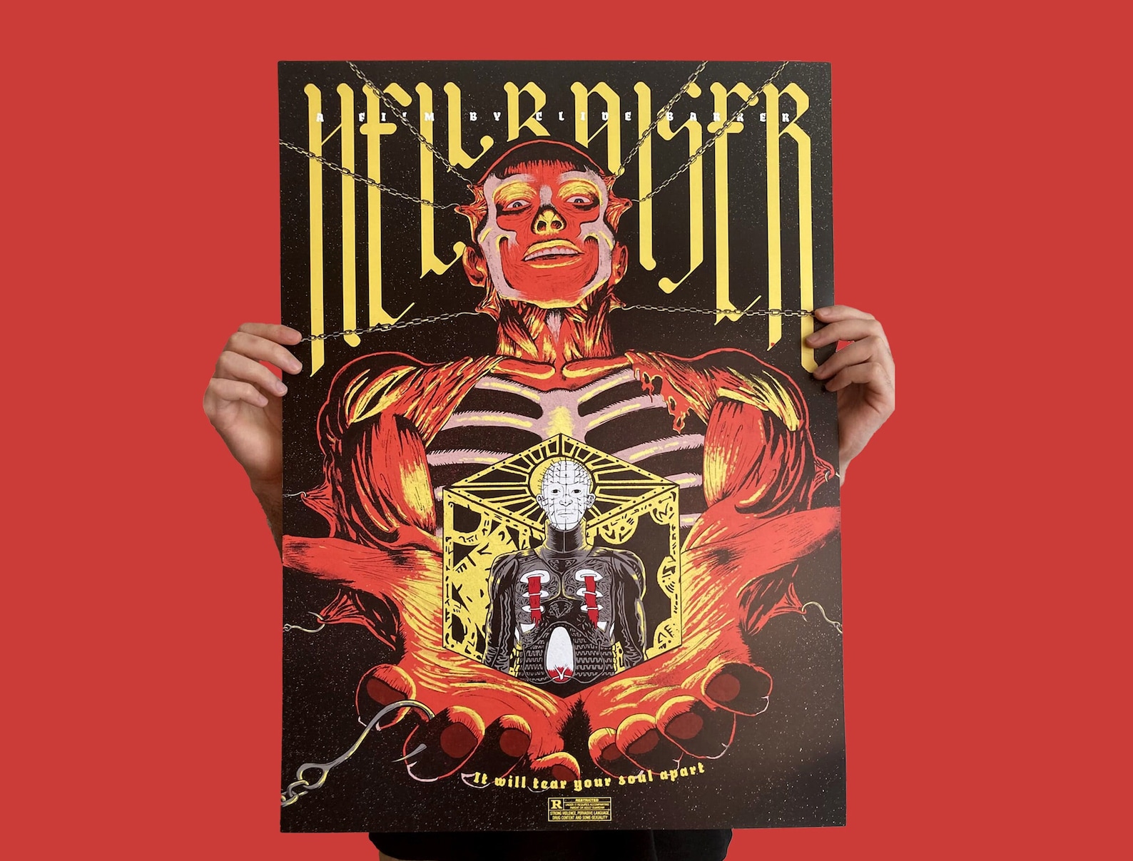 Hellraiser - Poster Print - Clive Barker Hellbound Pinhead Slasher ...