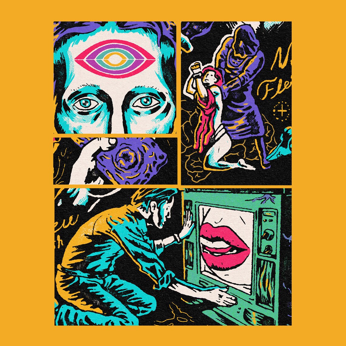 VIDEODROME Poster Print David Cronenberg Body Horror Videodrome the Fly ...