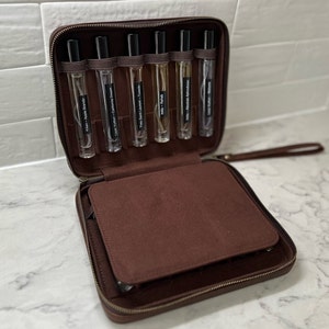 Custom 10ML Atomizer Fragrance Travel Leather Case, Perfume Mist ...