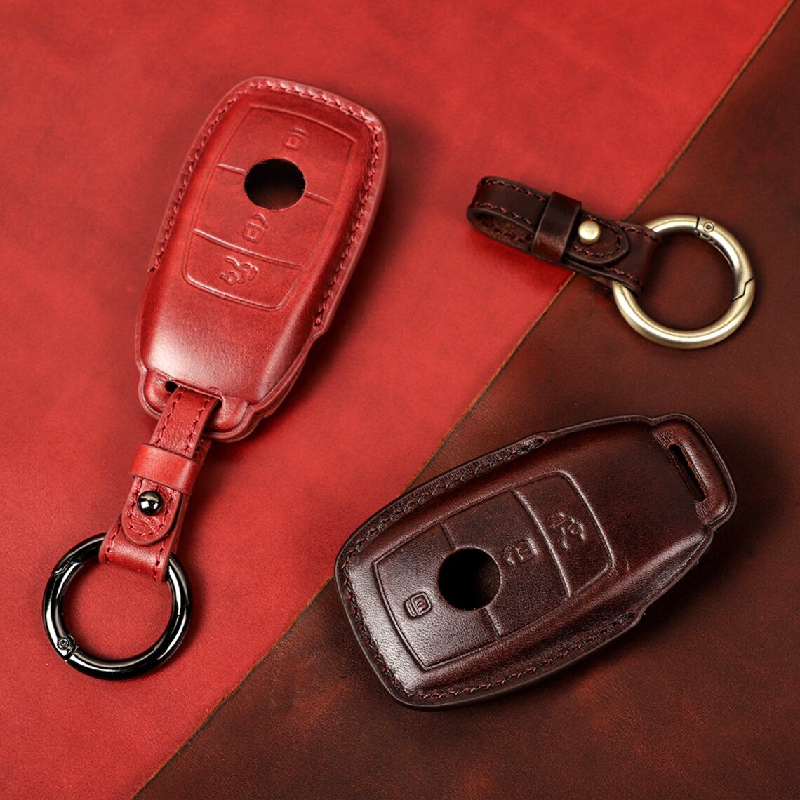 Creative Handmade Mercedes Benz Car Key Holder Leather Car | Etsy