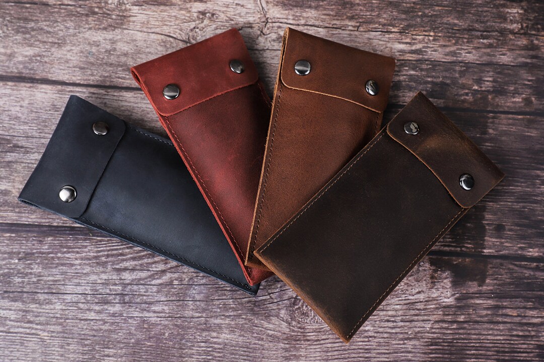 Single Watch Pouch, Customize Leather Watch Holder, Travel Accessories ...