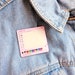 Writable Pink MS Paint Pin Badge, Dry Erase Interactive Acrylic Pin ...