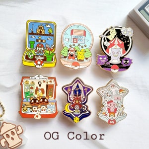 Retro Video Game Enamel Pin, 8-bit Game, Pkmn Pallet Town Lapel Pin ...