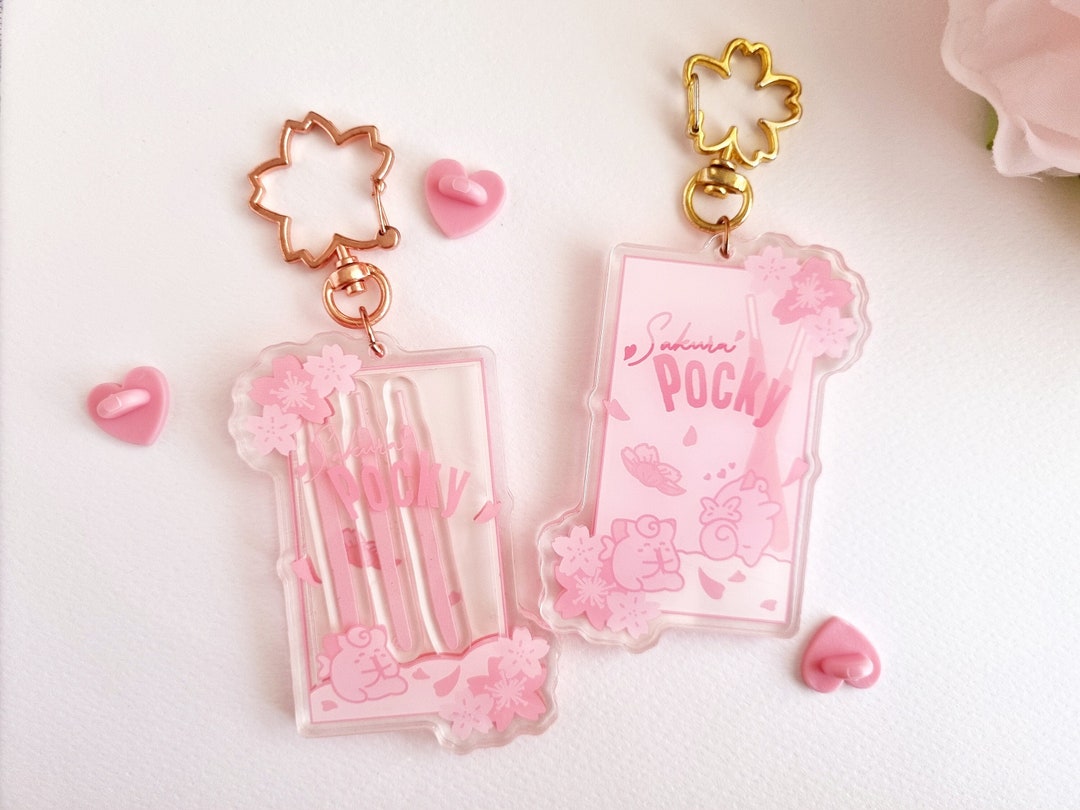 Clefairy & Clefable Pocky Shaker Charm, Pink Japanese Snack Shaker ...