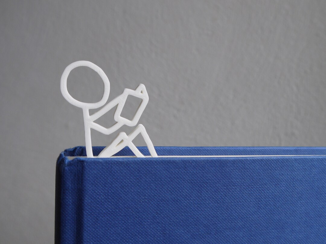 Stick Person Bookmark - PLA Book Lover Gift - Etsy UK