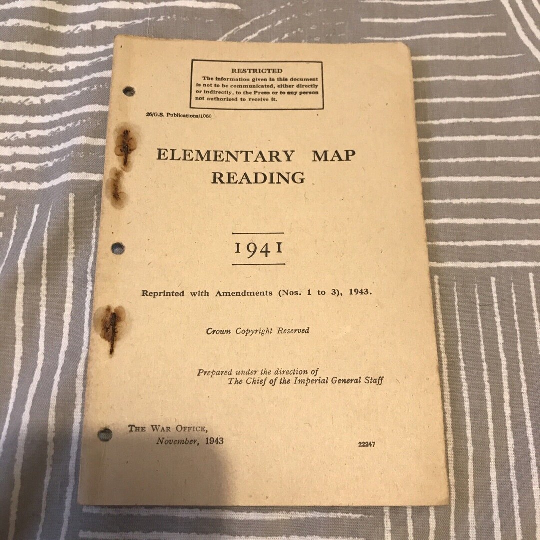 1941 Elementary Map Reading Pamphelt - Etsy