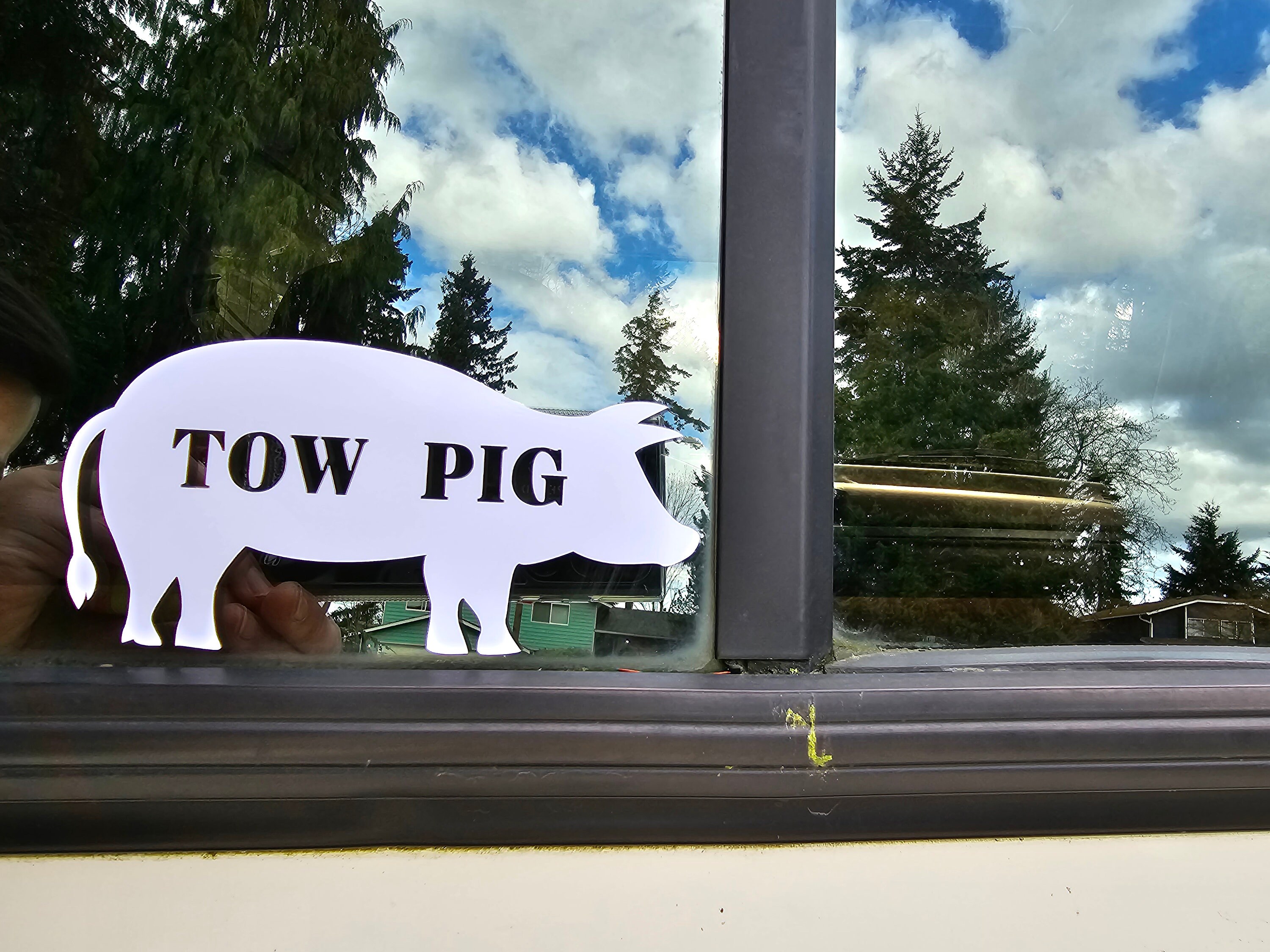 Tow Pig Sticker/decal - Etsy