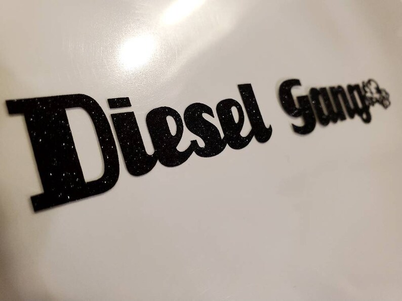 Diesel Gang Sparkle Sticker - Etsy