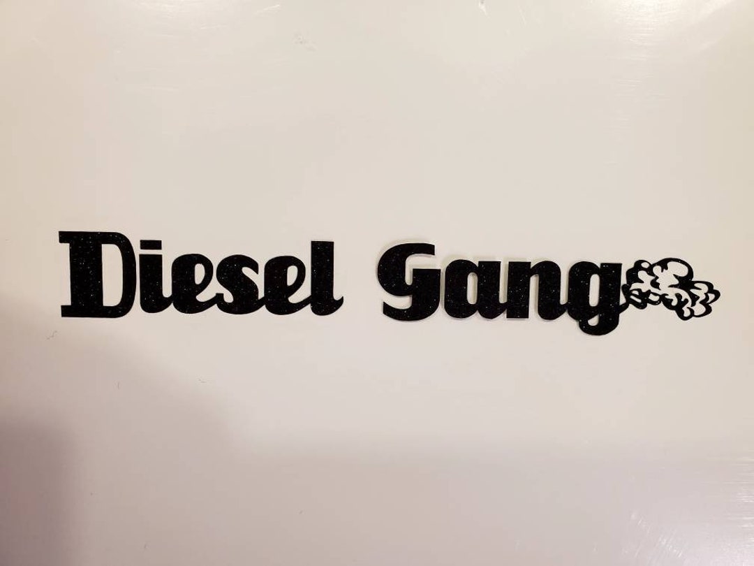 Diesel Gang Sparkle Sticker - Etsy