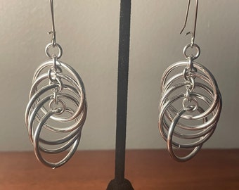 Chain Mail Earrings - Etsy