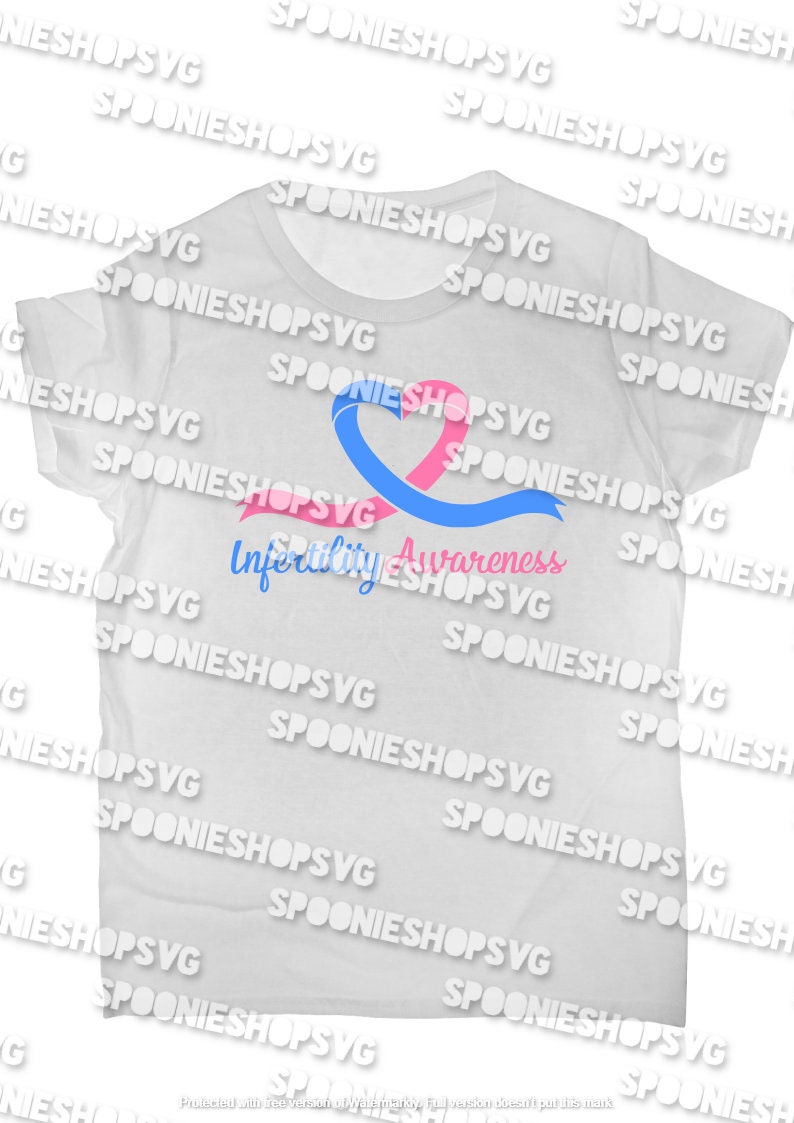 Infertility Awareness, Heart Ribbon, SVG Design, Warrior, Strength ...