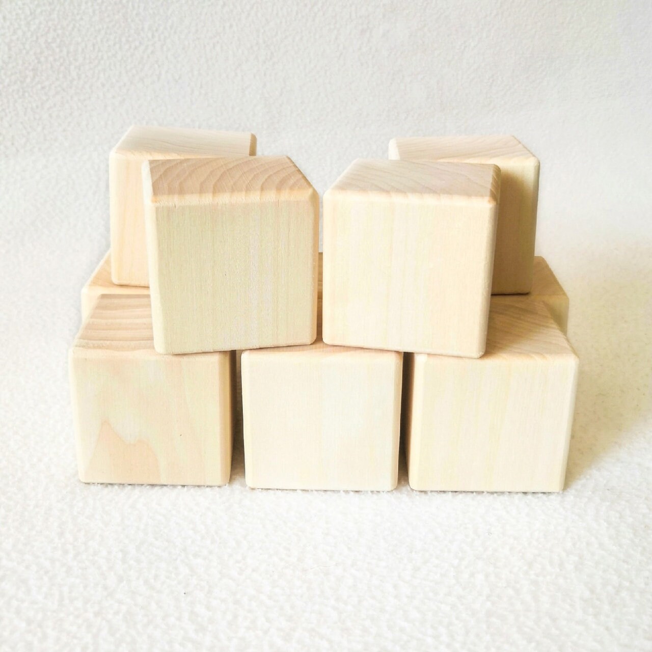 Set of 10 wooden blocks 2x2 inch Smoothly sanded blank wooden | Etsy