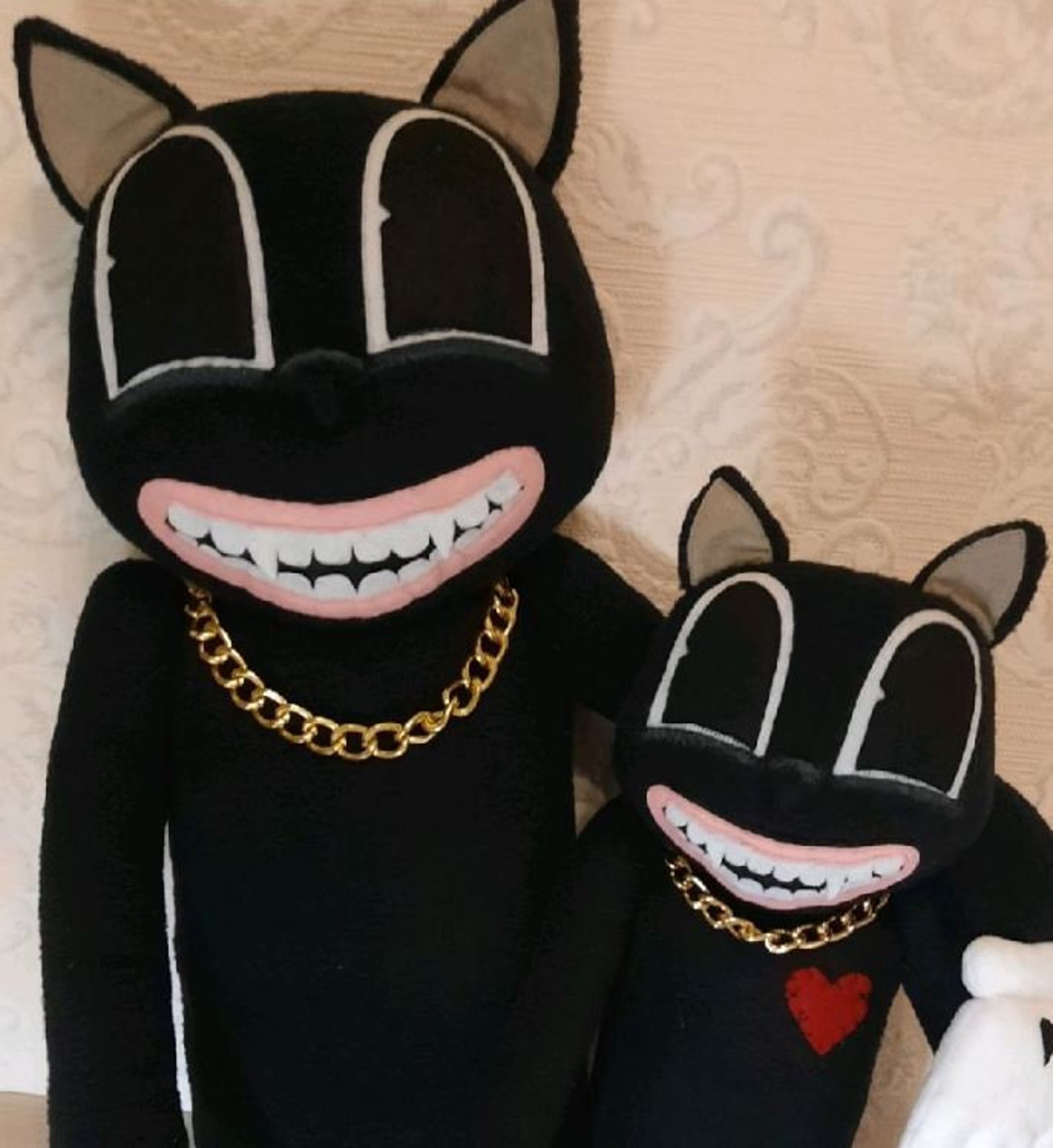 Cartoon cat plush 34 inch Horror toy Children horror gifts | Etsy