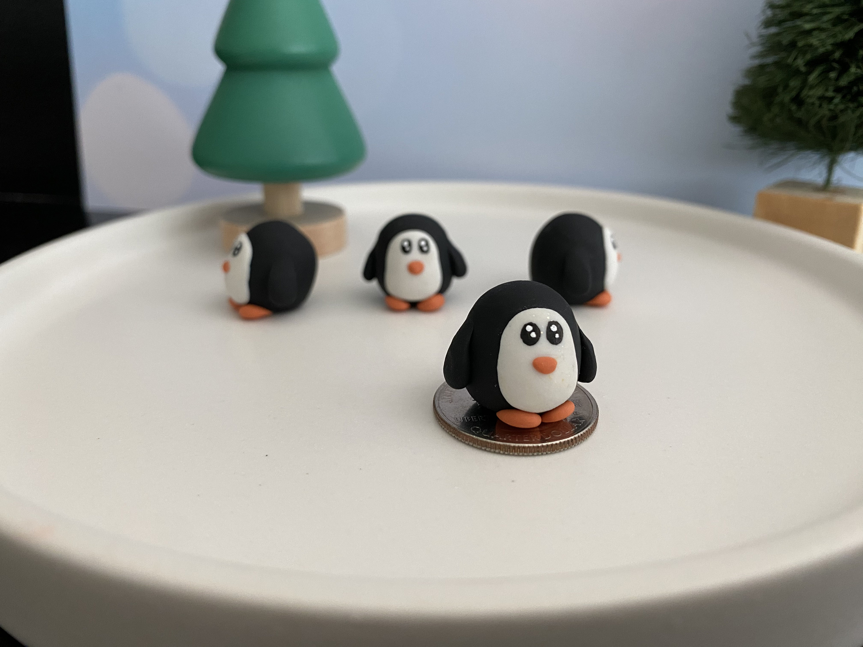 Penguin Desk Buddy Kawaii Desk Decor Fidget Toy for Stress - Etsy