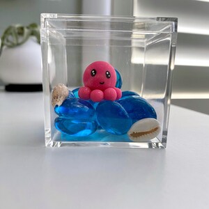 Octopus Desk Buddy, Kawaii Desk Decor Fidget Toy, Cute Office Bookshelf ...
