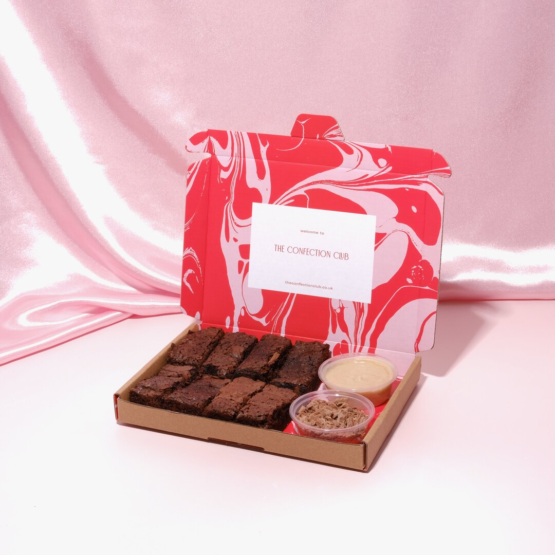 White Hazelnut Cream Brownie Dipping Box - Etsy