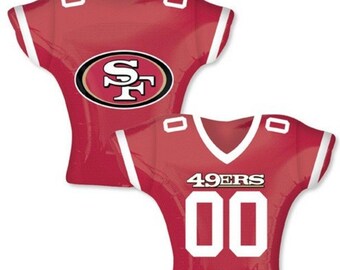 San Francisco 49ers Balloon LARGE 49ers Jersey Balloon 49ers ...