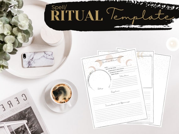 Spell & Ritual Template Digital Download Printable Spell | Etsy UK