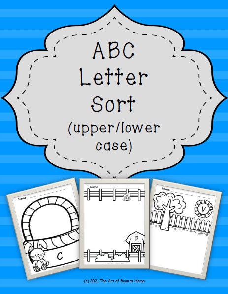 ABC Letter Sort - Etsy