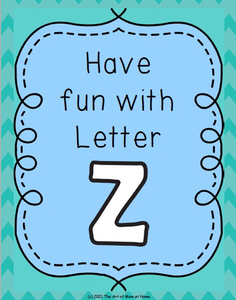 Have Fun With Letter Z - Etsy
