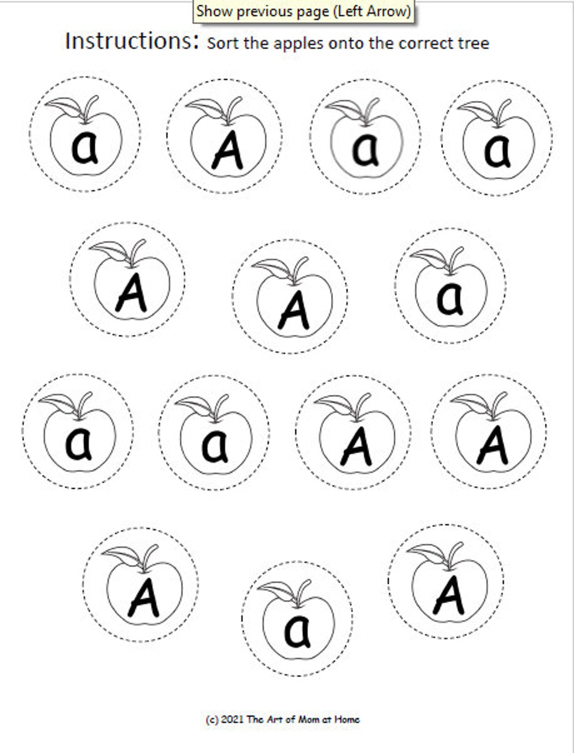 ABC Letter Sort | Etsy