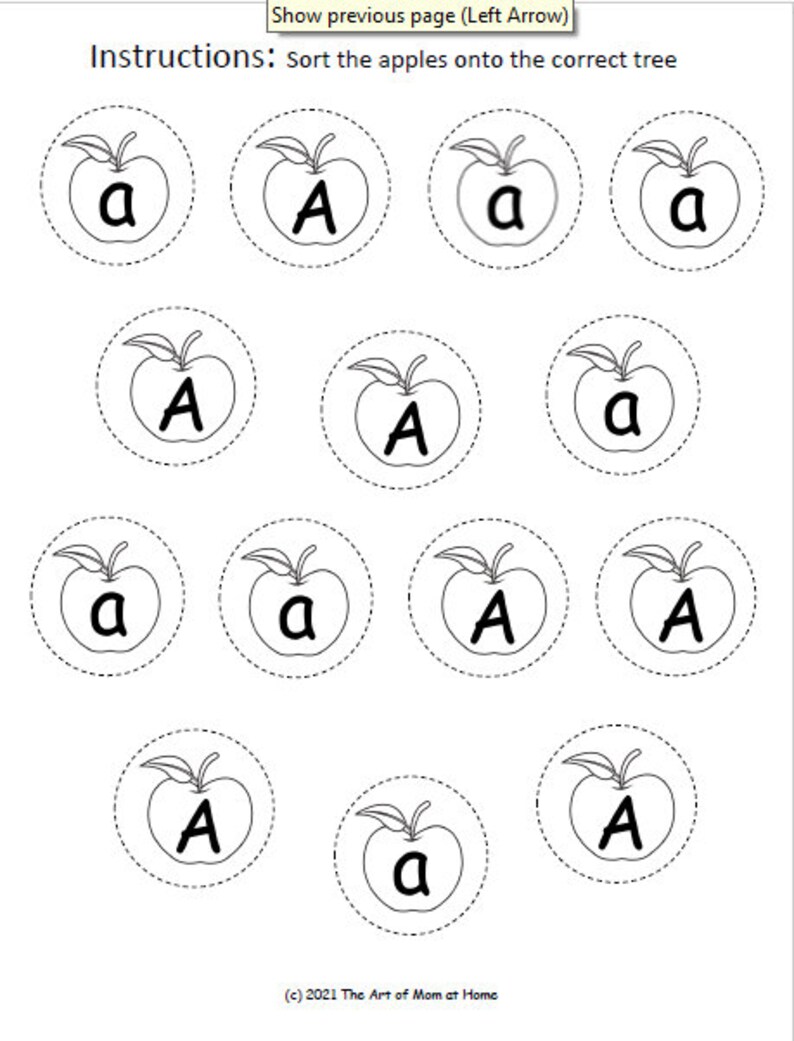 ABC Letter Sort - Etsy