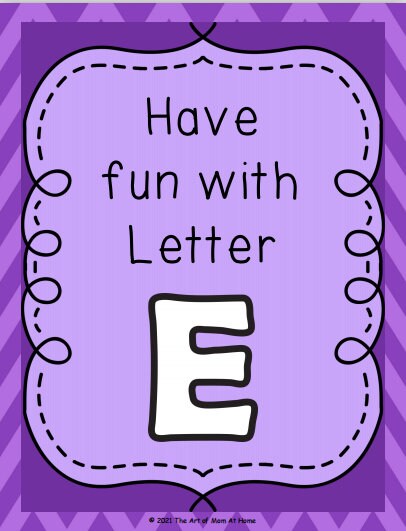 Have Fun With Letter E - Etsy