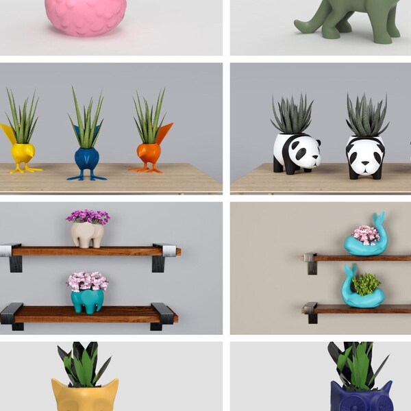 Animal Planter - Etsy