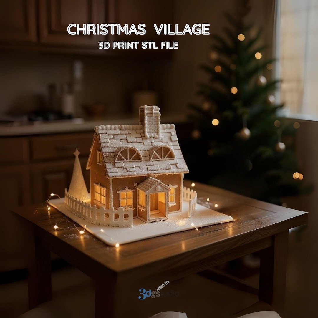 Chrismas Village 3D STL Files, 3D Christmas Print Files - Etsy